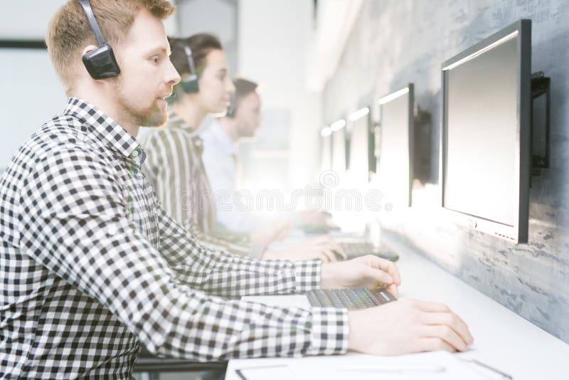 Help Desk Operators stock photo. Image of help, customer - 121900980