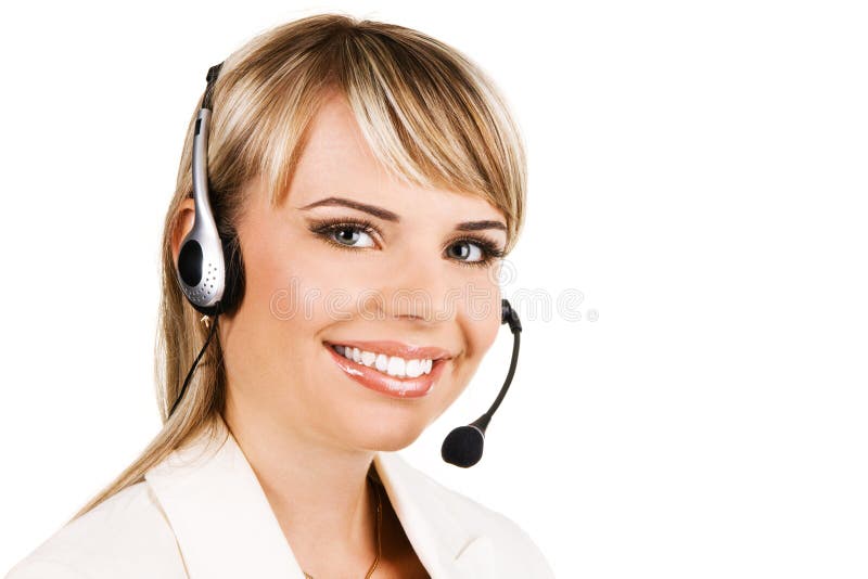 Customer Service Professional Stock Image - Image of face, customer ...