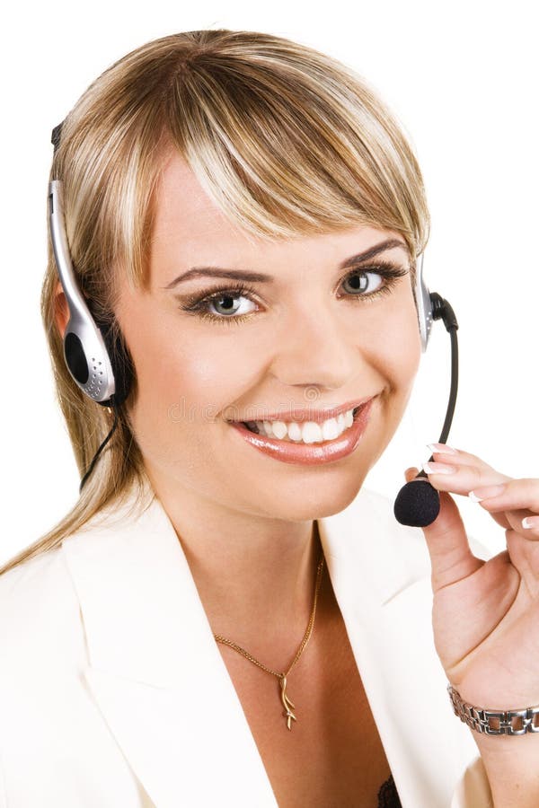 Customer Service Professional Stock Image - Image of office, headphones ...