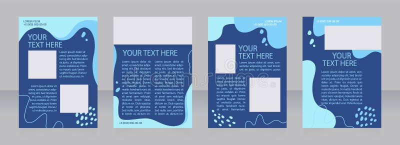 Customer Service Promotion Blank Brochure Layout Design. Vertical ...