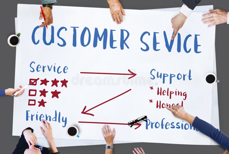Customer Service Rating Graph Concept Stock Photo - Image of aerial ...