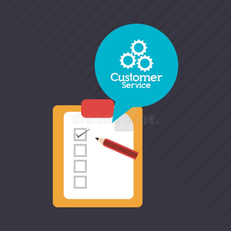 Customer Service Related Icons Image Stock Illustration - Illustration ...