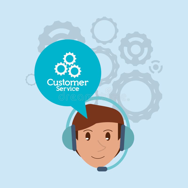 Customer Service Related Icons Image Stock Illustration - Illustration ...