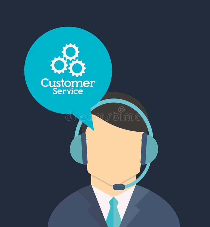 Customer Service Related Icons Image Stock Illustration - Illustration ...