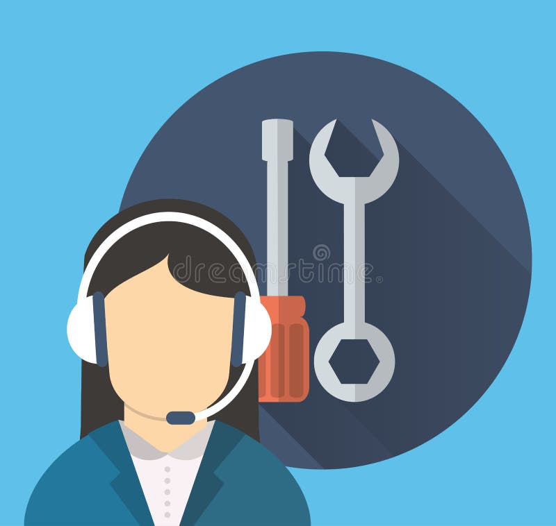Customer Service Related Icons Image Stock Illustration - Illustration ...