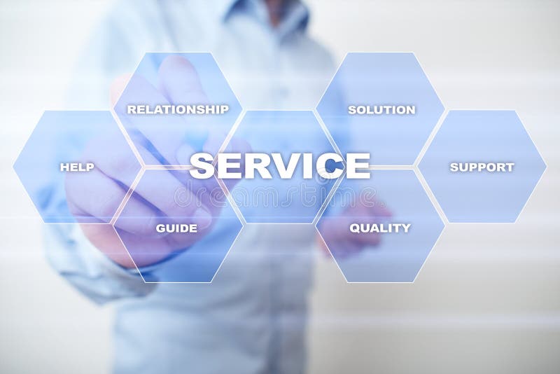 Customer Service and Relationship Concept. Business Concept. Stock ...