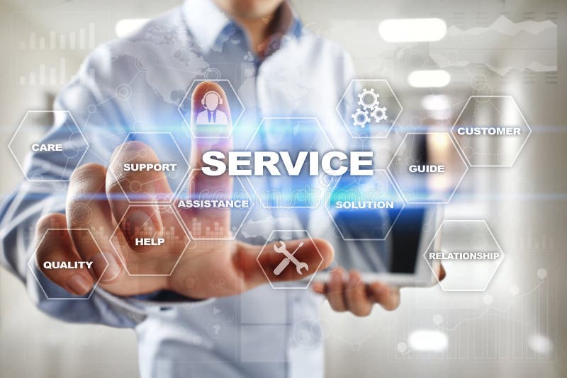 Customer Service and Relationship Concept. Business Concept. Stock ...