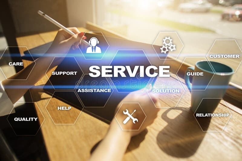 Customer Service and Relationship Concept. Business Concept. Stock ...