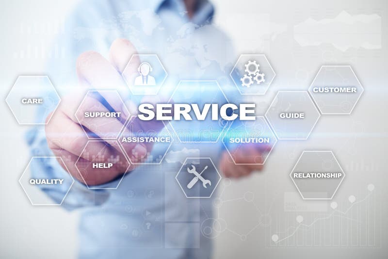 Customer Service and Relationship Concept. Business Concept. Stock ...