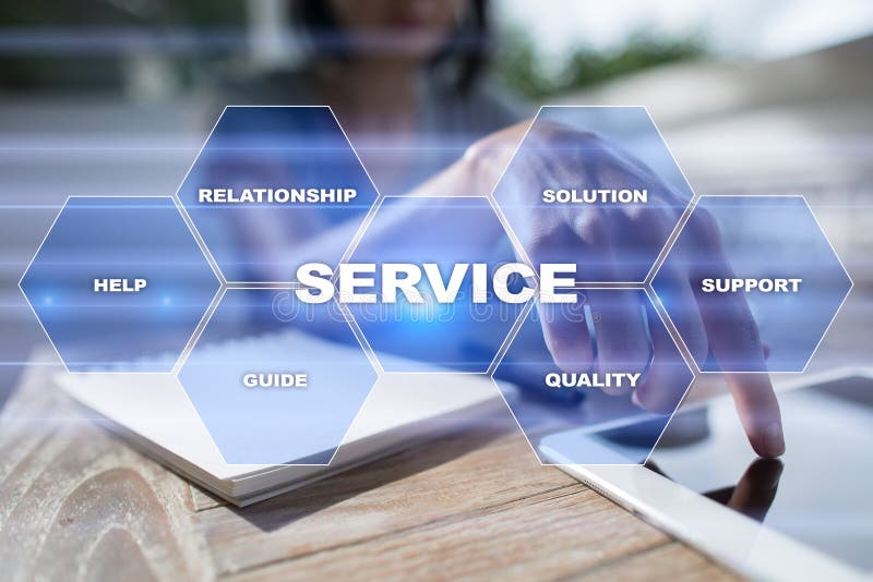 Customer Service and Relationship Concept. Business Concept. Stock ...