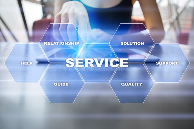 Customer Service and Relationship Concept. Business Concept. Stock ...