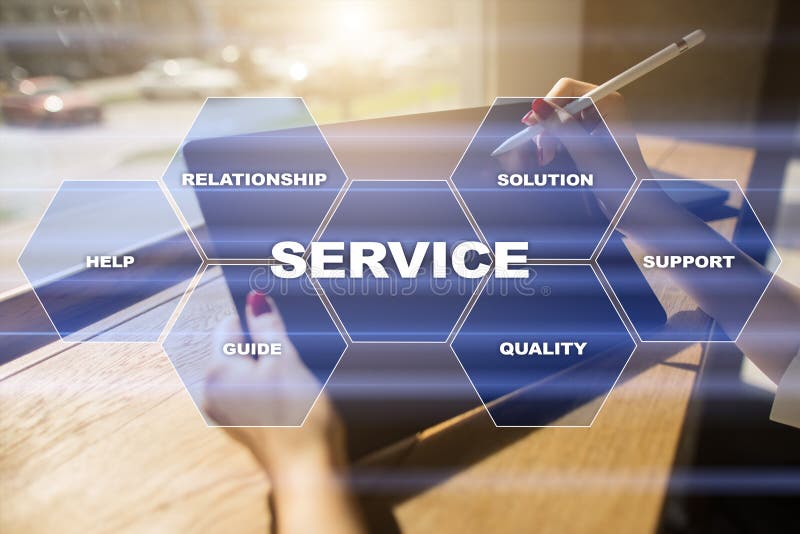 Customer Service and Relationship Concept. Business Concept. Stock ...