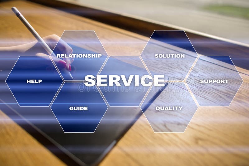 Customer Service and Relationship Concept. Business Concept. Stock ...