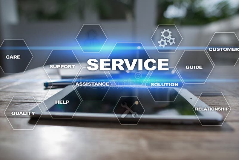 Customer Service and Relationship Concept. Business Concept. Stock ...