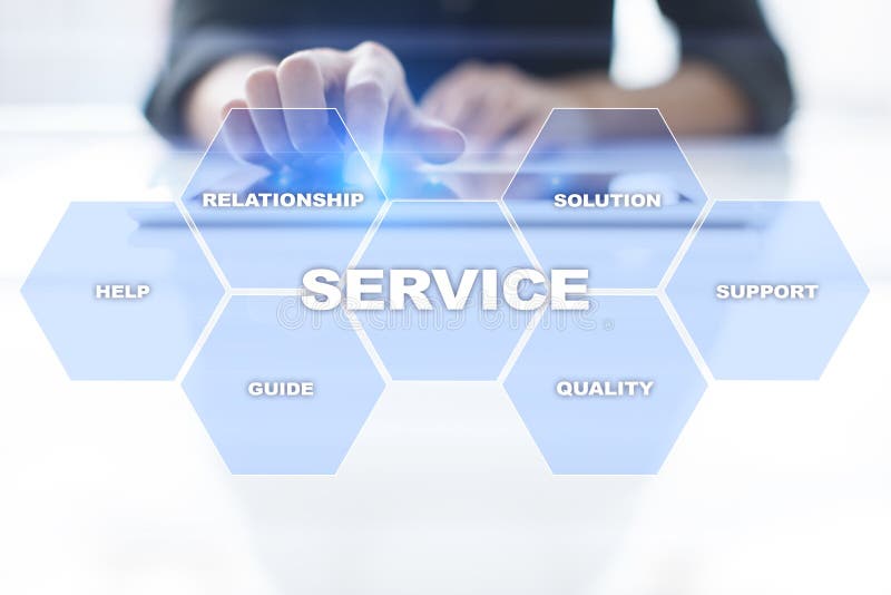 Customer Service and Relationship Concept. Business Concept. Stock ...