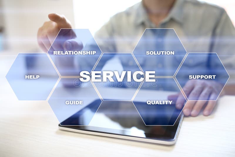 Customer Service and Relationship Concept. Business Concept. Stock ...