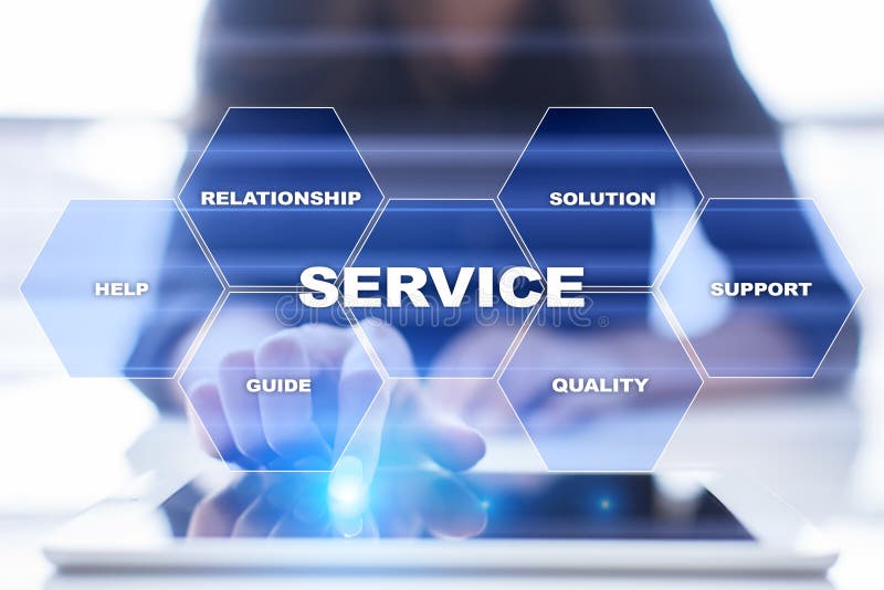 Customer Service and Relationship Concept. Business Concept. Stock ...