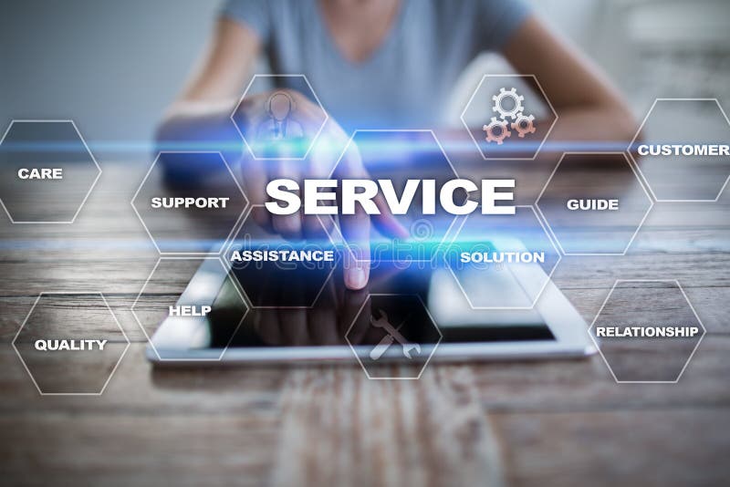 Customer Service and Relationship Concept. Business Concept. Stock ...