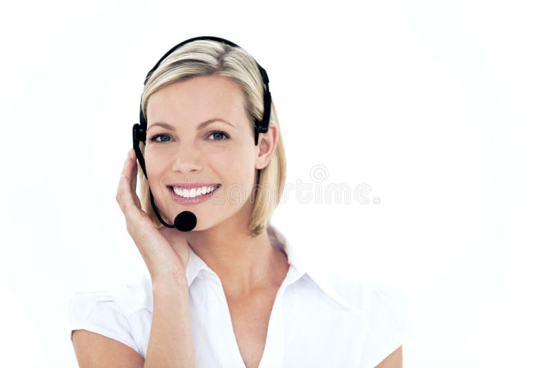 Customer Service Representative Stock Photo - Image of center, beauty ...