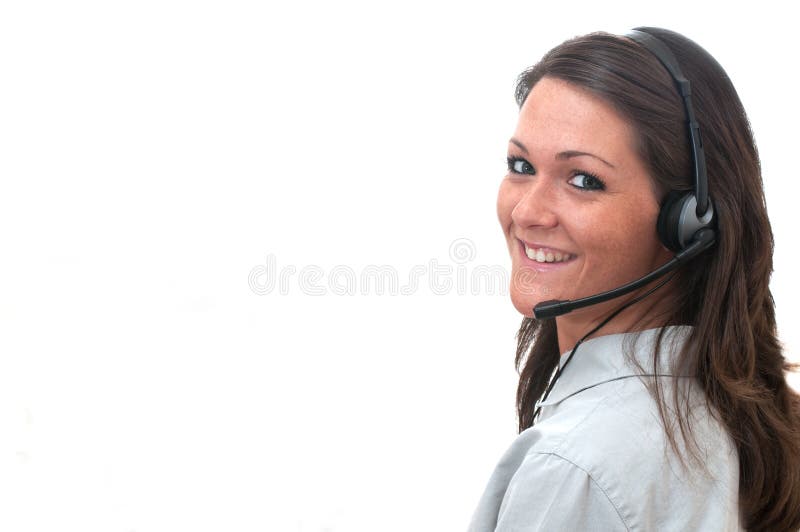 Customer Service/Call Center Rep Stock Image - Image of customer ...