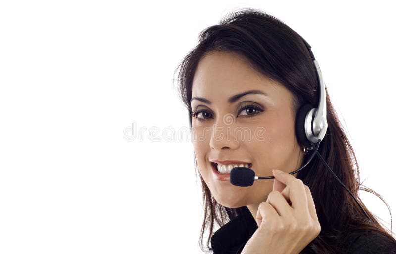 Customer Service Representative Stock Photo - Image of center ...