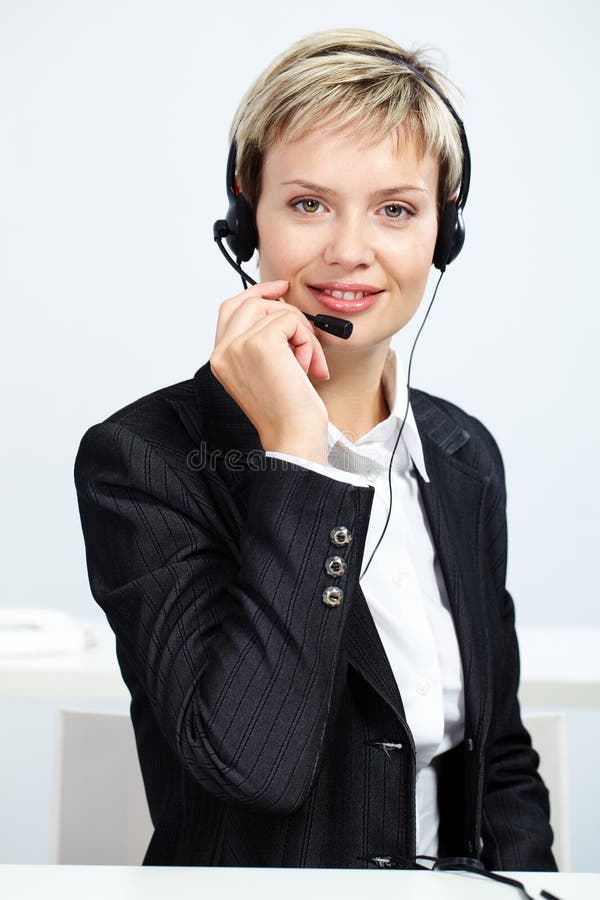 Customer Service Representative Stock Photo - Image of conversation ...