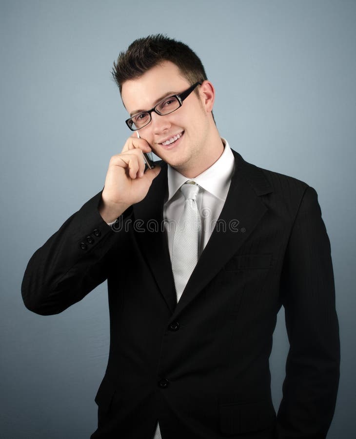Customer Service Representative Stock Image - Image of cheerful, male ...