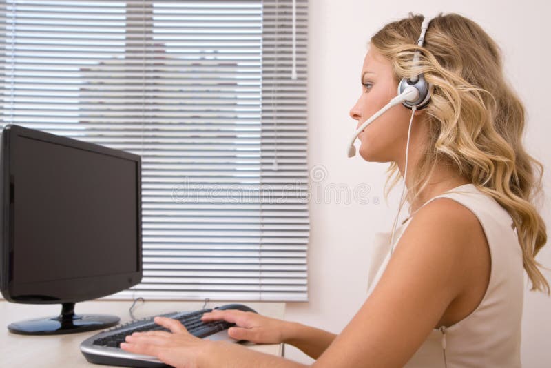 Customer Service Representative Stock Photo - Image of businesswoman ...