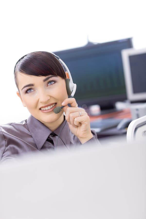 Customer Service Representative in Modern Office Stock Photo - Image of ...