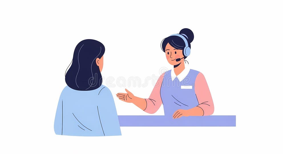Customer Service Representative Assisting a Client with Support and ...
