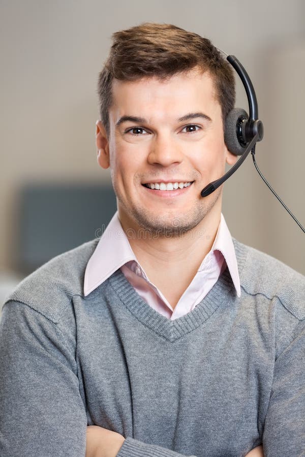 Customer service office stock image. Image of headset - 5735449