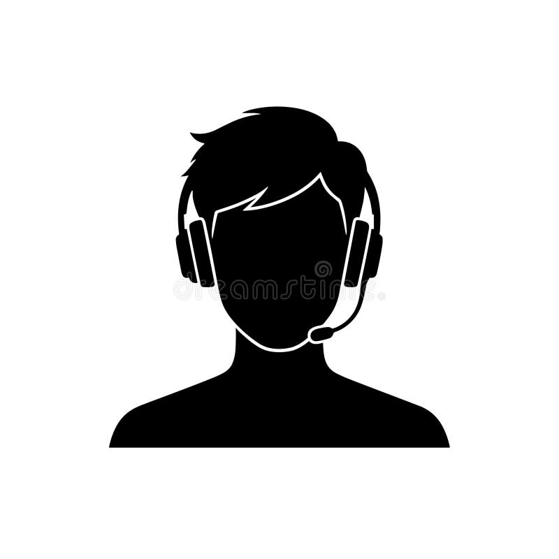 Customer Service Representative Headset Profile Call Center Support ...
