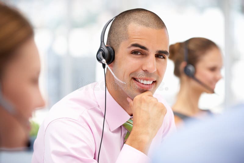 Customer Service Representative Helping Customer Stock Image - Image of ...