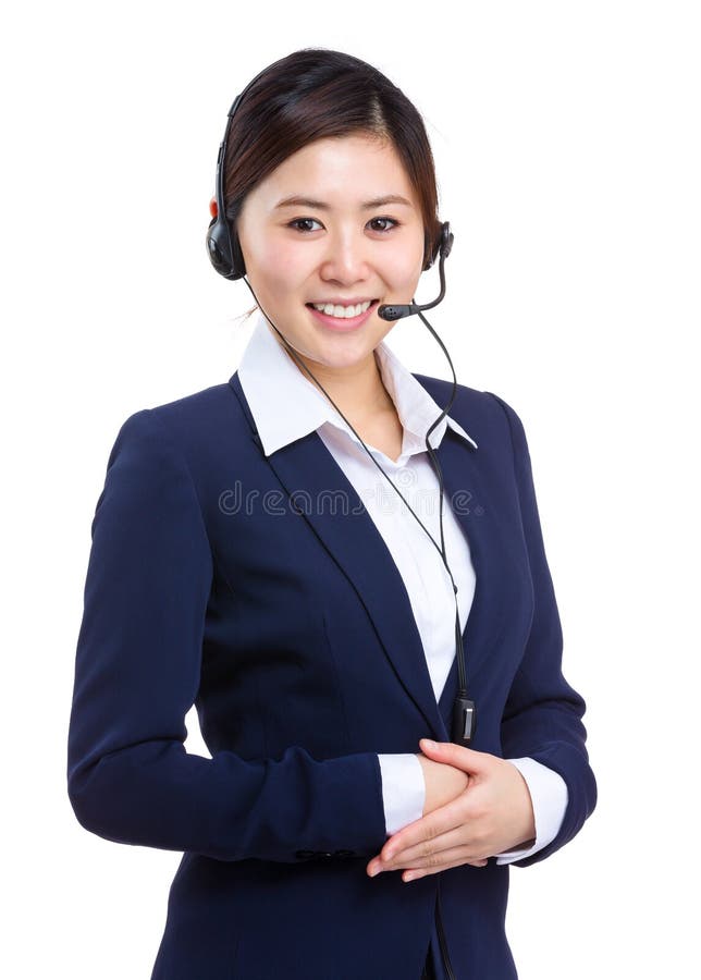 Attractive Customer Service Representative Stock Image - Image of ...