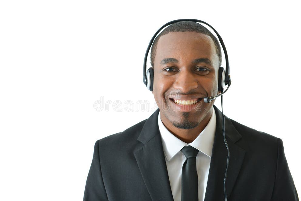 Customer Service Representative Smiling Stock Photo - Image of service ...