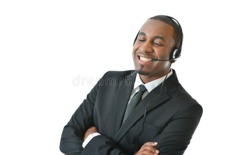 Customer Service Representative Speaking Stock Photo - Image of ...