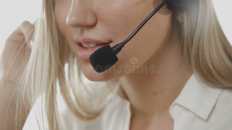 Customer Service Representative Talking with Client Stock Image - Image ...