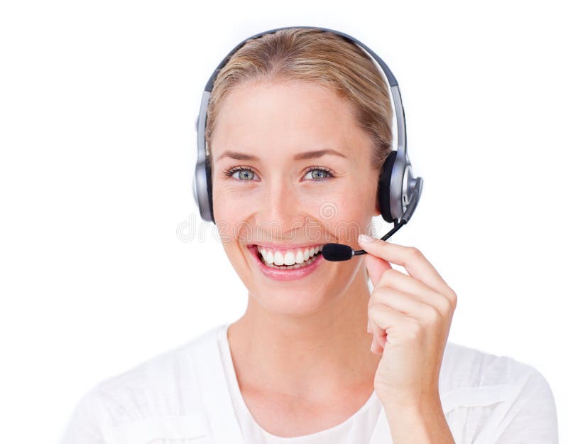 Customer Service Professional Stock Image - Image of office, headphones ...