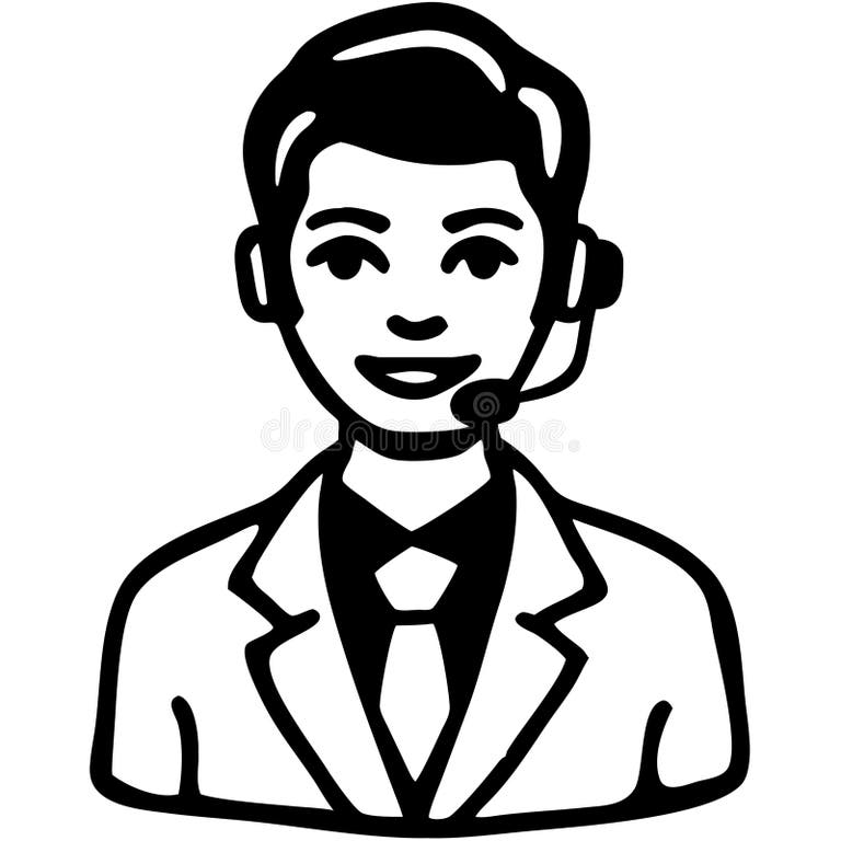 Customer Service Representative Vector Illustration Call Center Stock ...