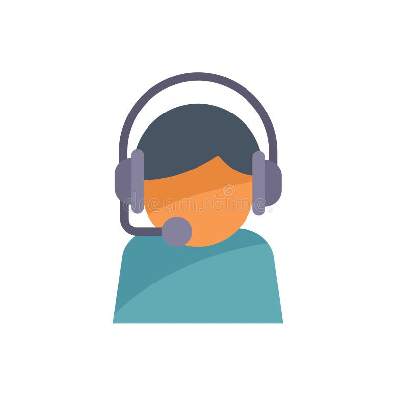 Customer Service Representative Wearing Headset Assisting Clients Stock ...