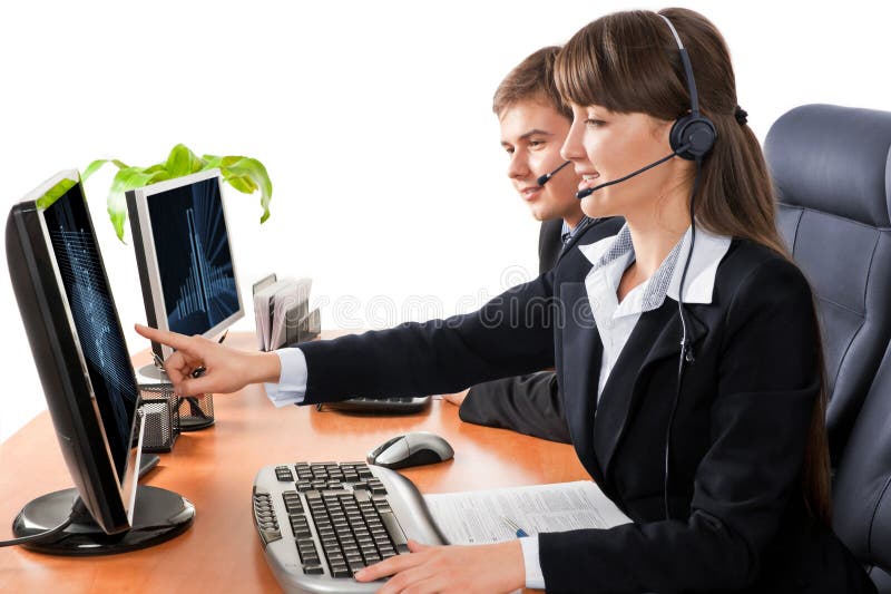 Customer Service Representatives Stock Image - Image of friendly ...