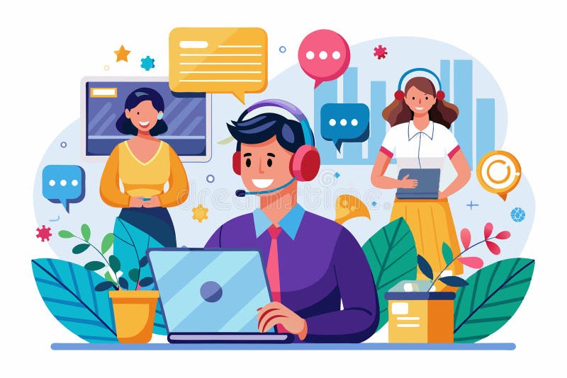 Customer Service Representatives Engage in Technical Support Duties ...