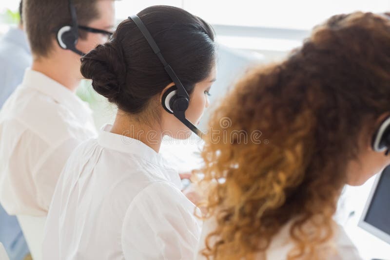 Customer Service Representatives in Office Stock Image - Image of ...