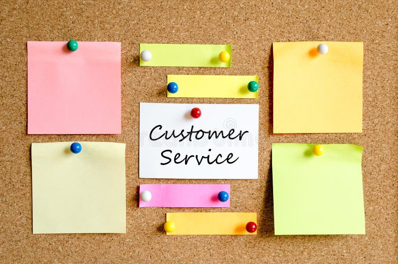 Customer Service Sticky Note Concept Stock Photo - Image of ...