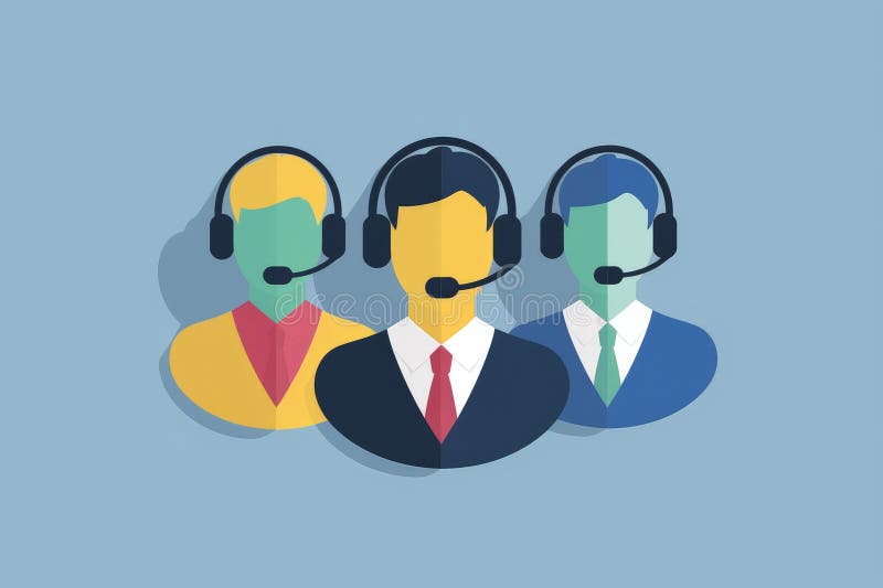 Customer Service, Support Call Center, Hotline Operator Illustration ...