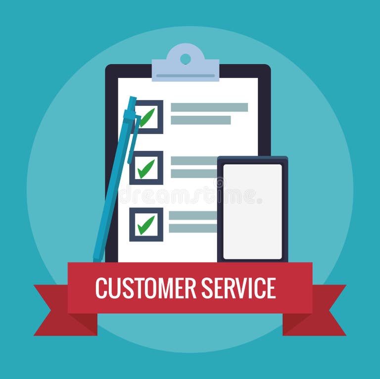 Customer Service and Support Stock Vector - Illustration of office ...