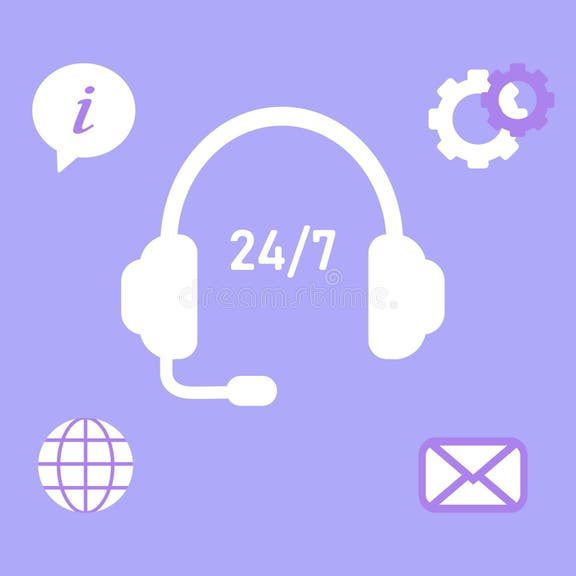 Customer Service and Support Concept. Virtual Technical Support Service ...