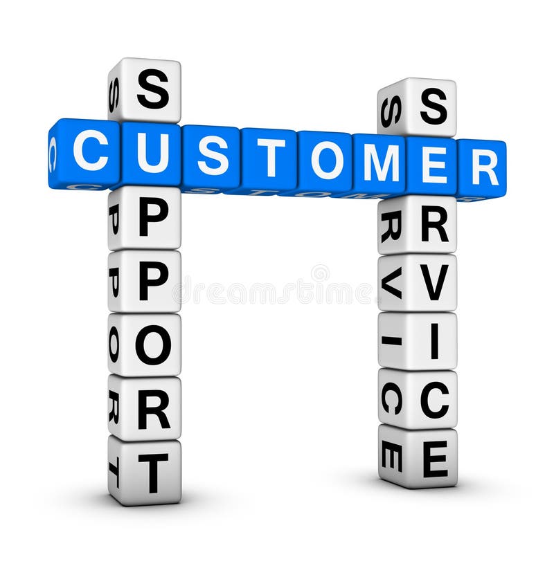 Business Man Pointing At Customer Service Icon Stock Image - Image of ...