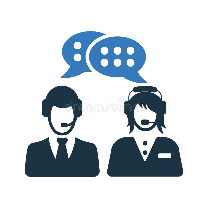 Customer, Service, Support Icon. Simple Editable Vector Design Isolated ...