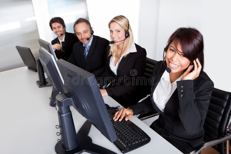 Customer Service Support People Stock Photo - Image of agent, closeup ...